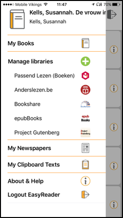 Dolphin EasyReader - Lectuur - App-o-theek - Blind d mobiel